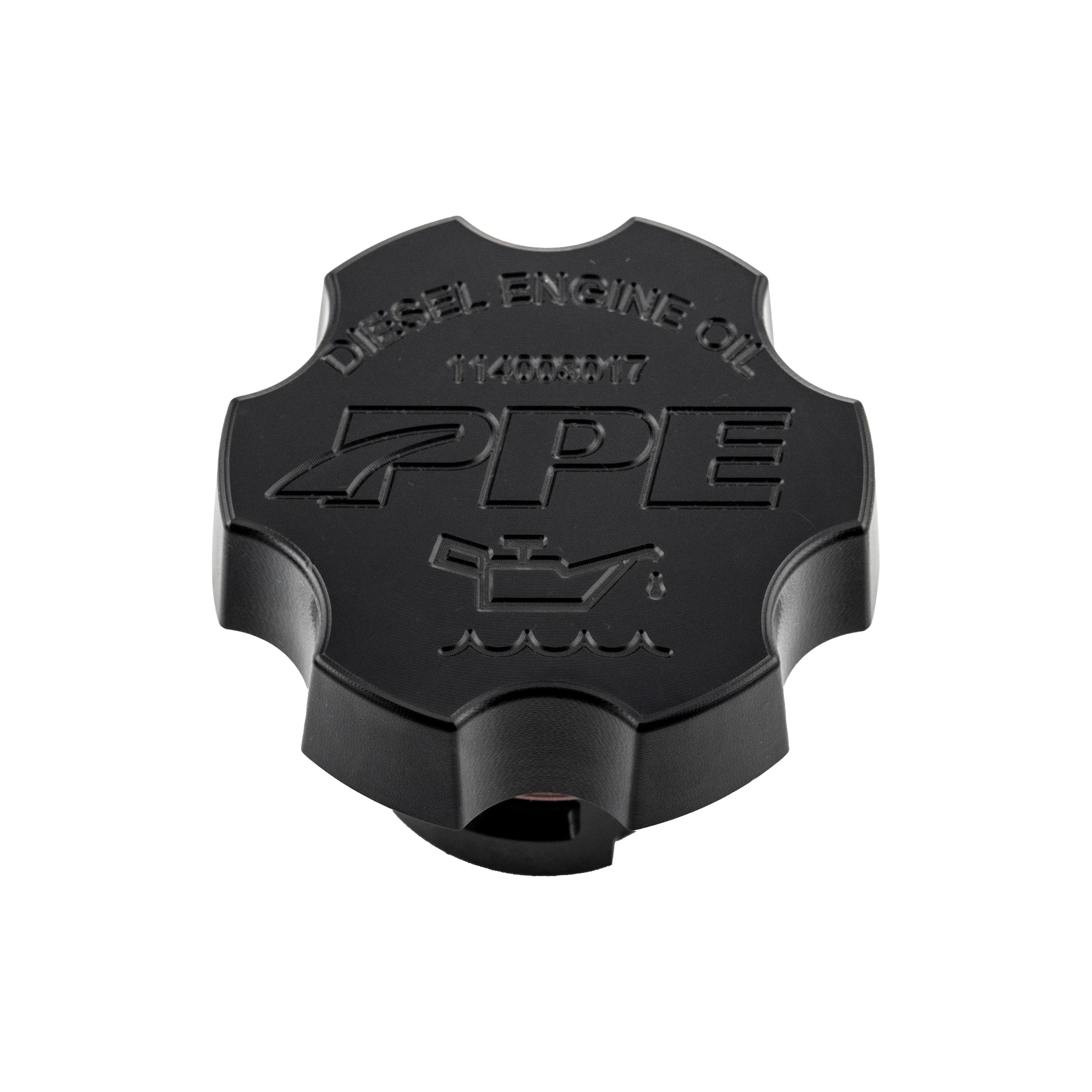 PPE Black Anodized Billet Aluminum Engine Oil Filler Cap 17-25 GM Dura ...