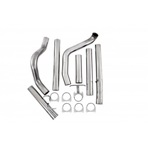 MBRP Armor Plus 4" Turbo Back Stainless Exhaust System without Muffler ...