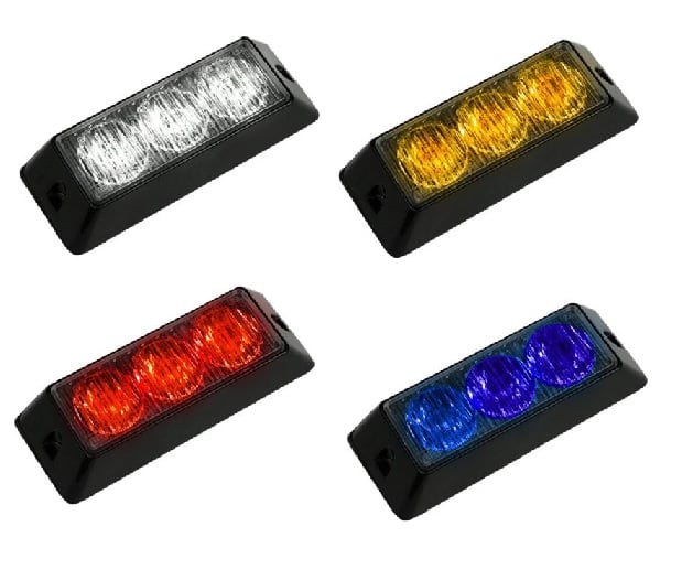RECON 3-LED 3-Watt High Intensity 12 Function Strobe Light – Diesel ...