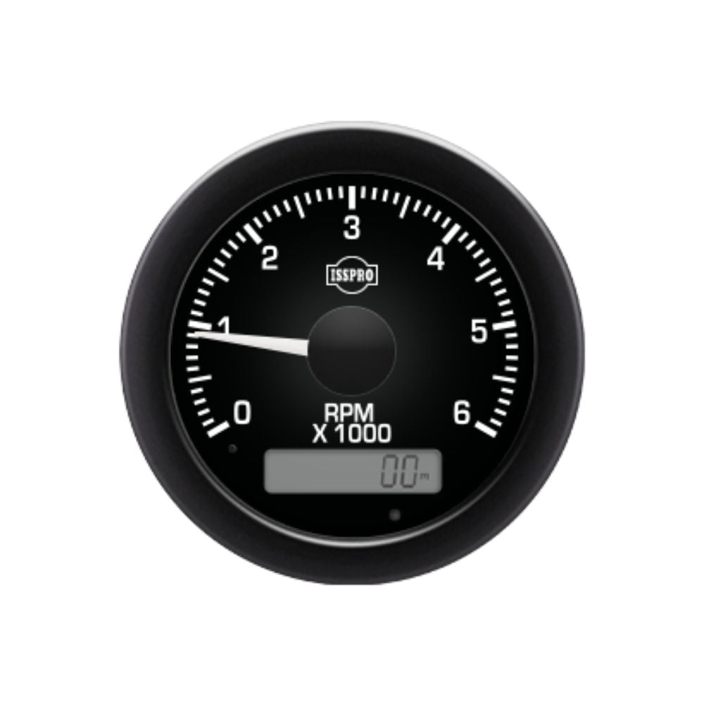 Isspro 3 3/8" Programmable 0-6K RPM Tachometer Kit - R11000 Series ...