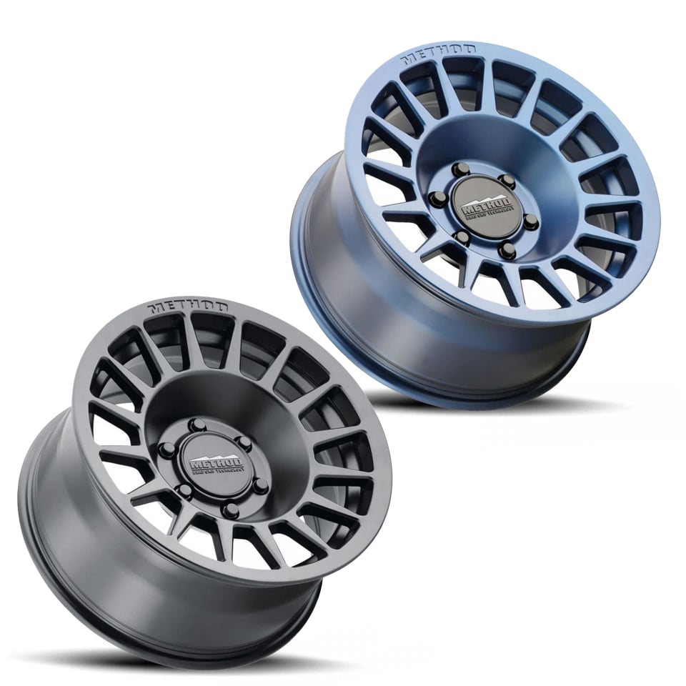 Method Race Wheels 707 | 17" 18" Bead Grip Wheel | Bahia Blue Matte Black