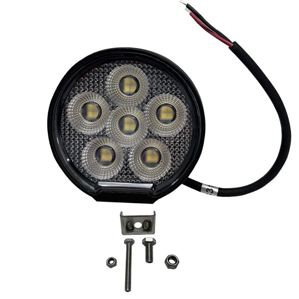 Race Sport Lighting IQ Series 4.5" Round Aux LED Flood Light – Diesel ...