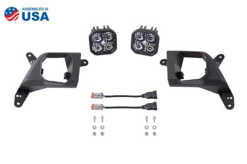 Diode Dynamics SS3 Type SV2 Fog Light Kit with Amber Backlight 19-23 C ...